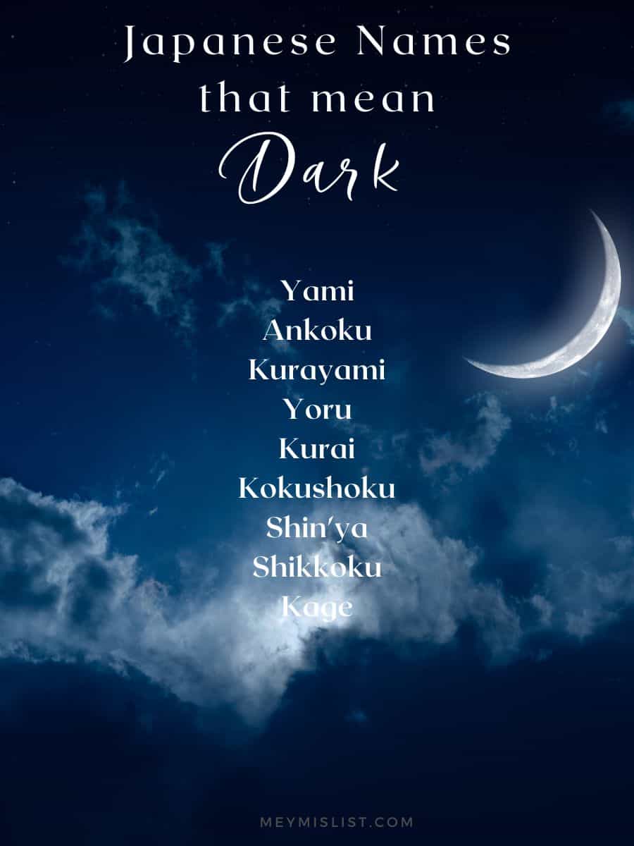 300+ Japanese Names With Dark Meanings | MeymisList