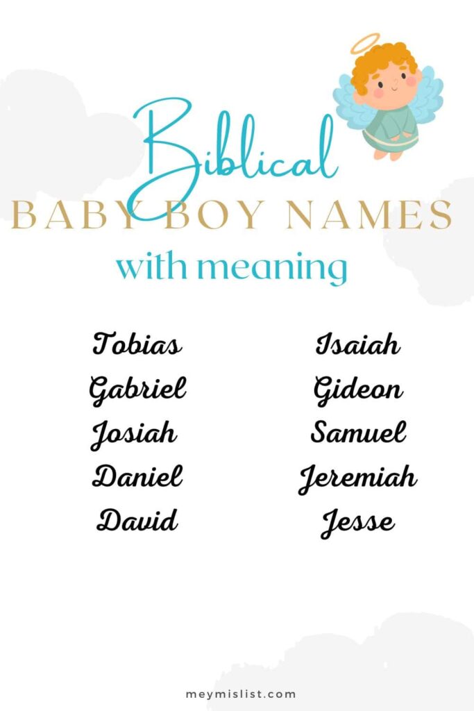 100+ Beautiful Biblical Baby Names Meaning Gift From God | MeymisList