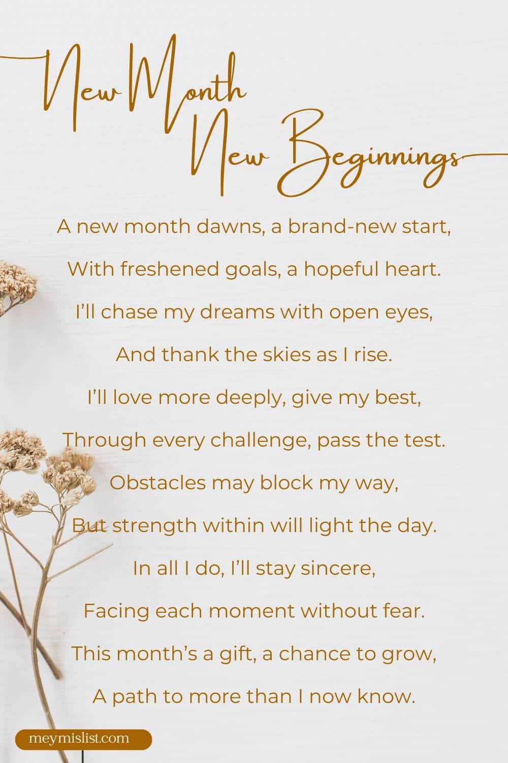 100+ Powerful and Inspirational New Month Quotes and Prayers | MeymisList