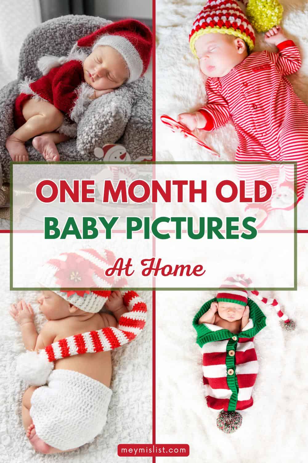 10+ Easy One Month Baby Photoshoot Ideas at Home | MeymisList