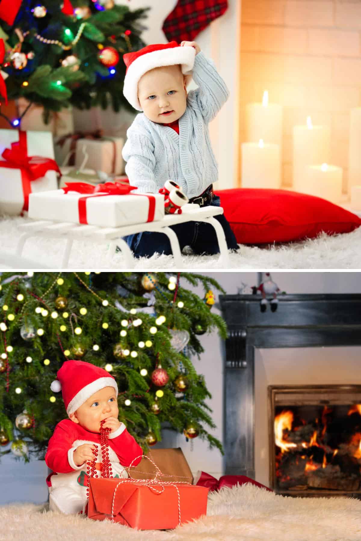20+ Adorable Christmas Baby Photoshoot Ideas At Home | MeymisList