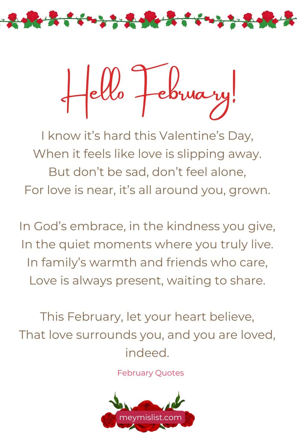 14+ Inspiring February Quotes | MeymisList