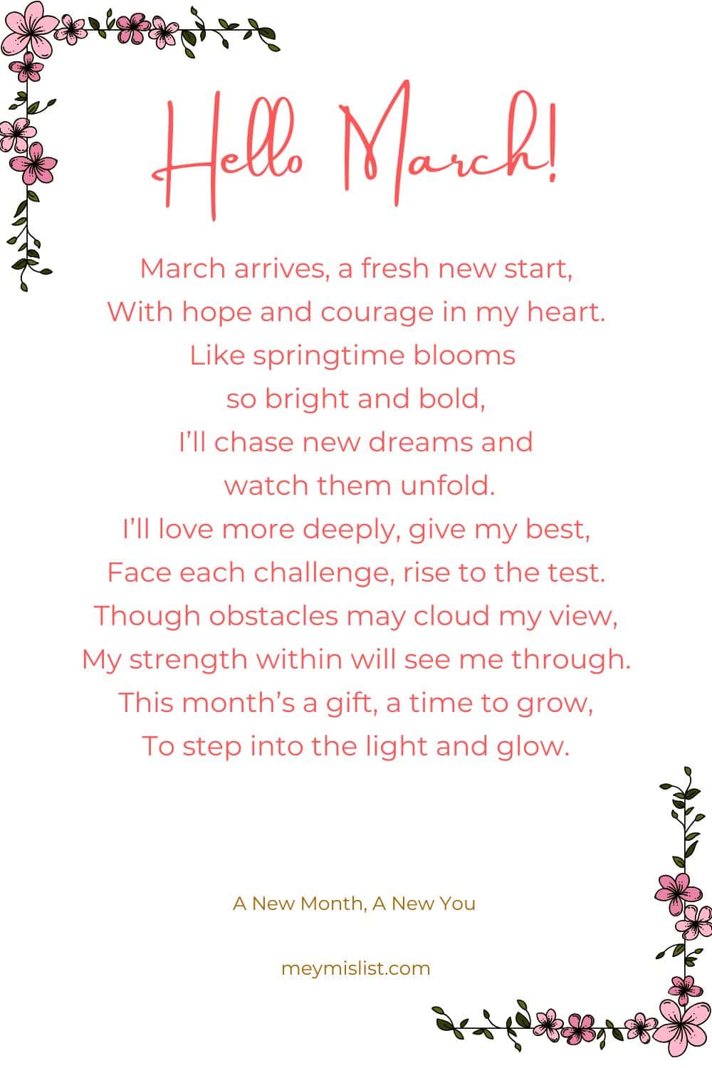 10+ Inspiring March Quotes | MeymisList