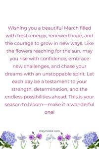 10+ Inspiring March Quotes | MeymisList
